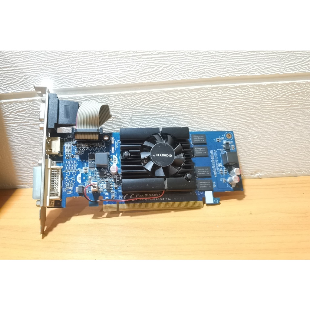 การ์ดจอ Gigabyte รุ่น Nvidia GT210 1GB DDR3 (no box) ราคาถูกและดี ...