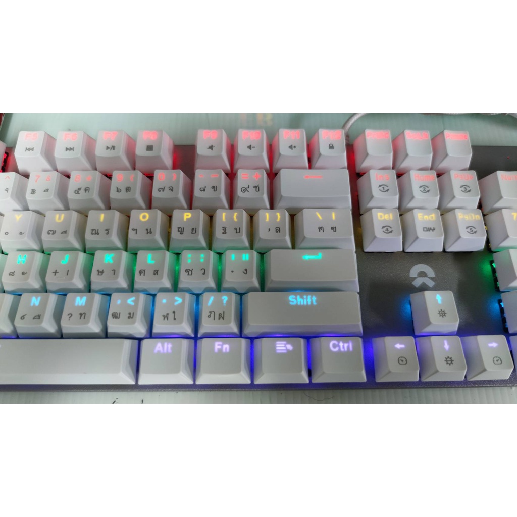 คีย์บอร์ด เกมมิ่ง แมคคานิคอล บลูสวิช Keyboard Gaming Mechanical Backlit K428 Blue switch OKER ...