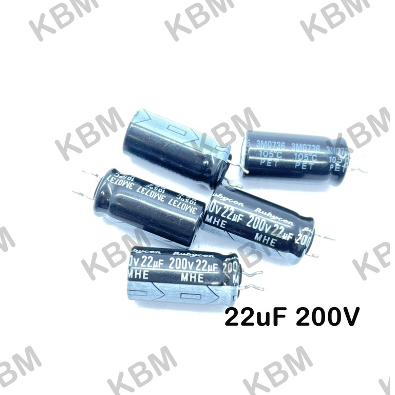 Capacitor (คาปาซิเตอร์) 22uF 160V 22uF 200V 22uF 200V 22uF 250V 22uF ...