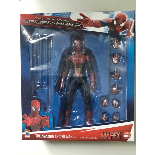 Mafex no.003 the Amazing Spider-man 2 action figure 1/12 003 Spiderman ...