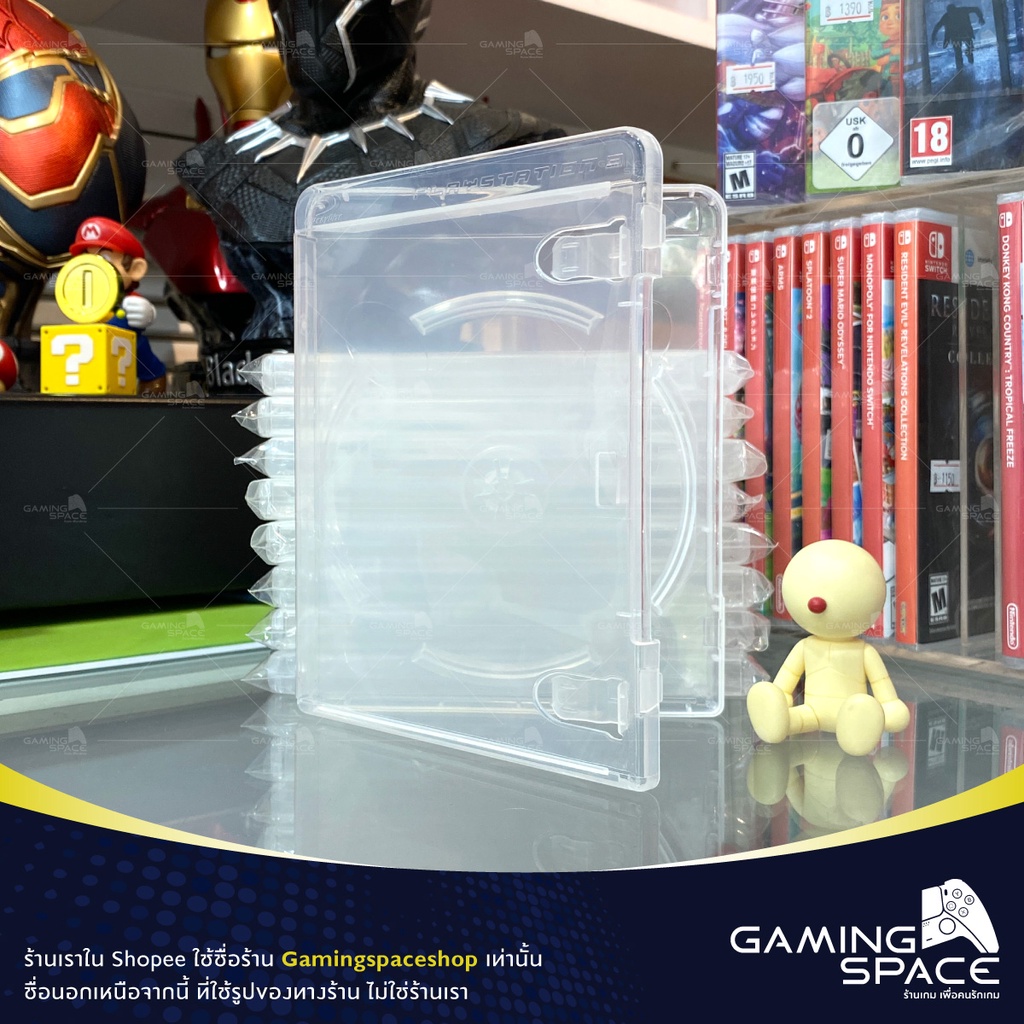 PS3 : กล่องเปล่า กล่องใส่แผ่นเกม สำหรับแผ่น Ps3 Plastic Protector Box ...