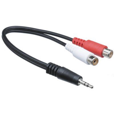 สาย AV 3.5mm Stereo Audio Male Jack to 2 RCA Male Socket to Headphone ...