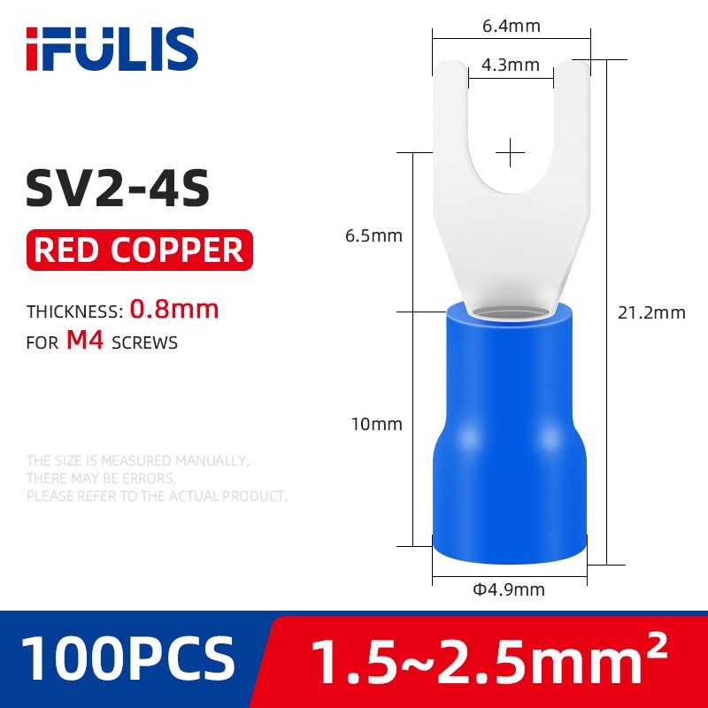 Sv หางปลาเชื่อมต่อสายไฟ SV1.25 SV2 SV3.5 SV5.5 | Shopee Thailand