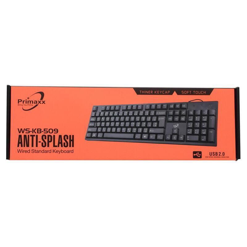 ac PRIMAXX WS-KB-509 คียบอร์ด ราคาประหยัด keyboard USB คีย์ key ...