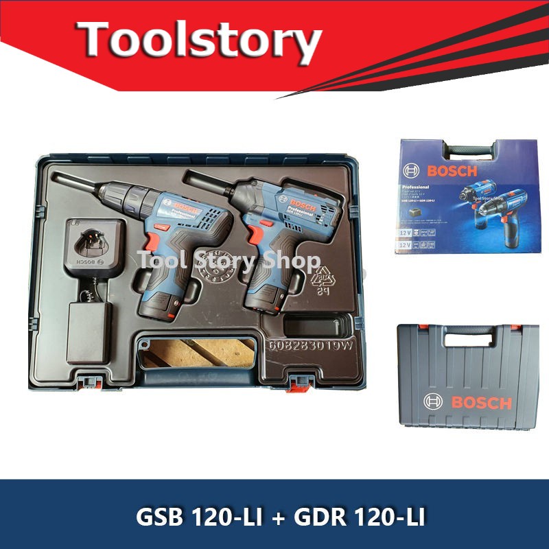 Bosch Combo set (Bosch GDR 120 LI + GSB 120 LI 12V Combo Kit) GSB 120 ...