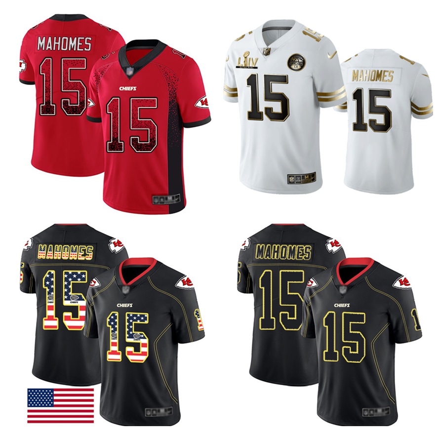 Nfl Kansas City Chiefs 15 Patrick Mahomes II Legend Flag Drift Black ...