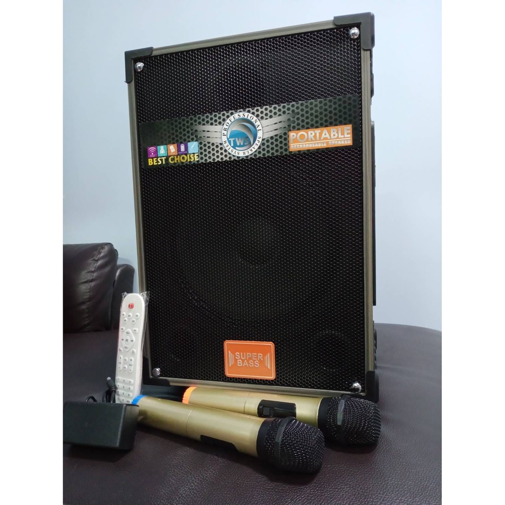 ลำโพงบลูทูธ SUPER BASS!! Professional Speaker มี Guitar Input ดอกลำโพงขนาด 10 นิ้ว | Shopee Thailand