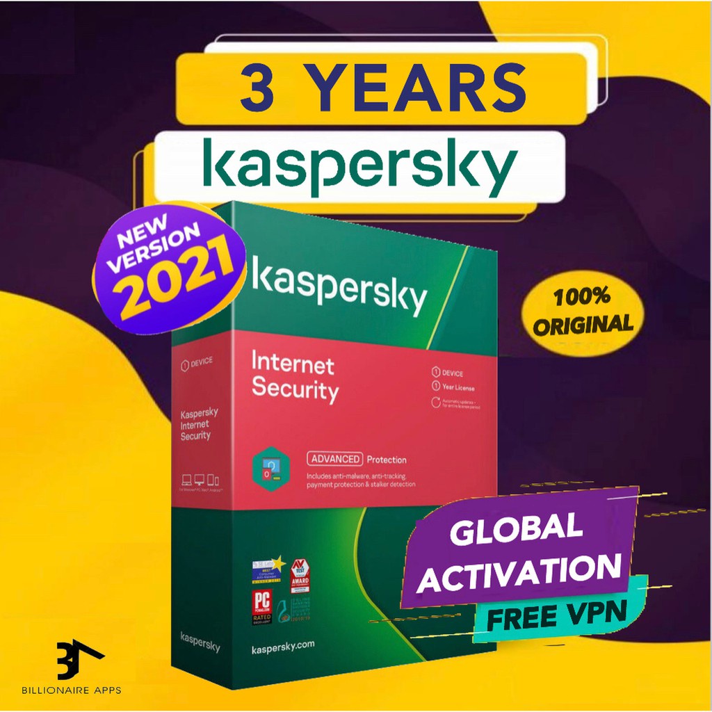 กระเป๋าแล็ปท็อป Kaspersky Internet Security 2021 3 ปี - ORIGINAL ...