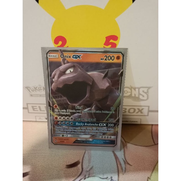 Pokemon Card "Onix GX 036/068" ENG Hidden Fates | Shopee Thailand