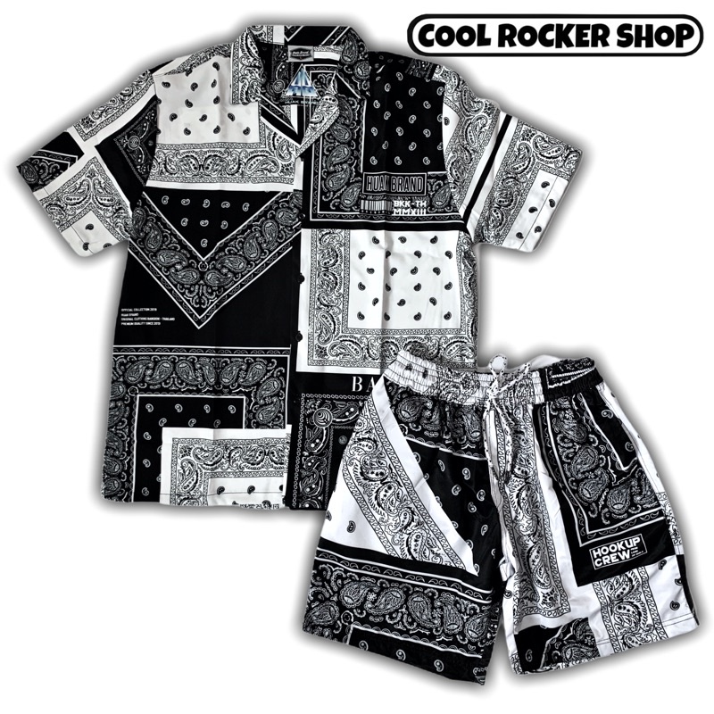 Cool Rocker : Black White ชุดเซ็ตพร้อมส่ง ผ้าคอตตอนทวิลอย่างดี By Huak ...