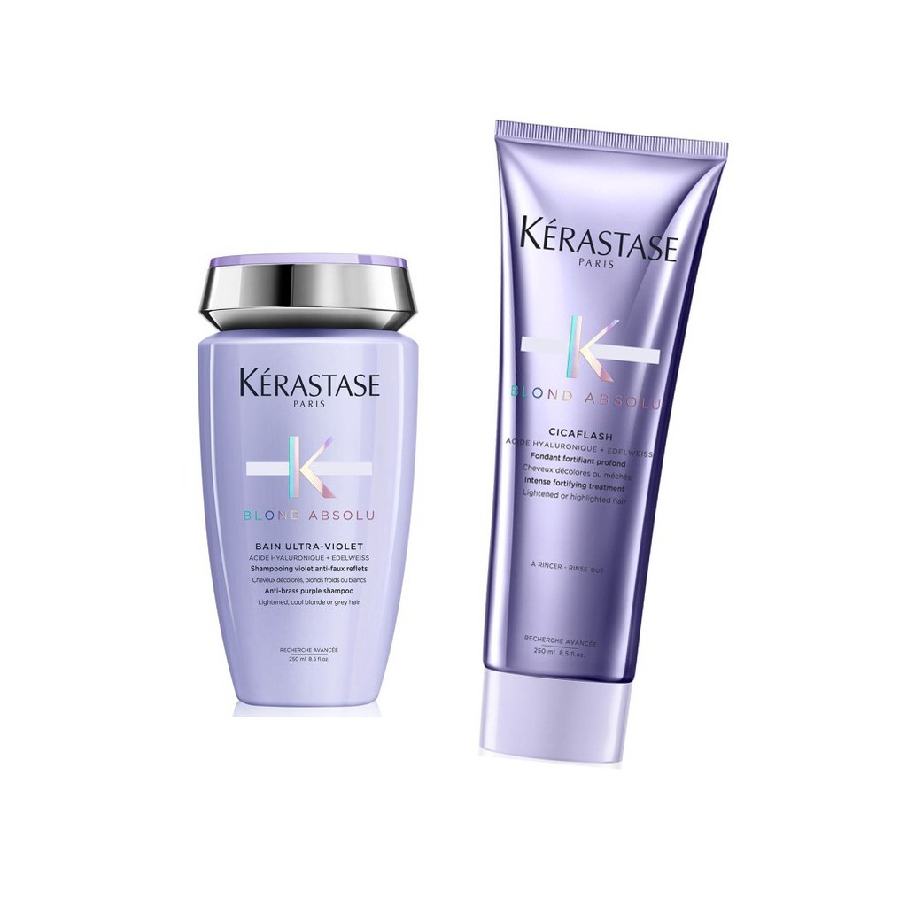 Kerastase blonde absolute bain ultra violet shampoo 250ml + Cicaflash ...