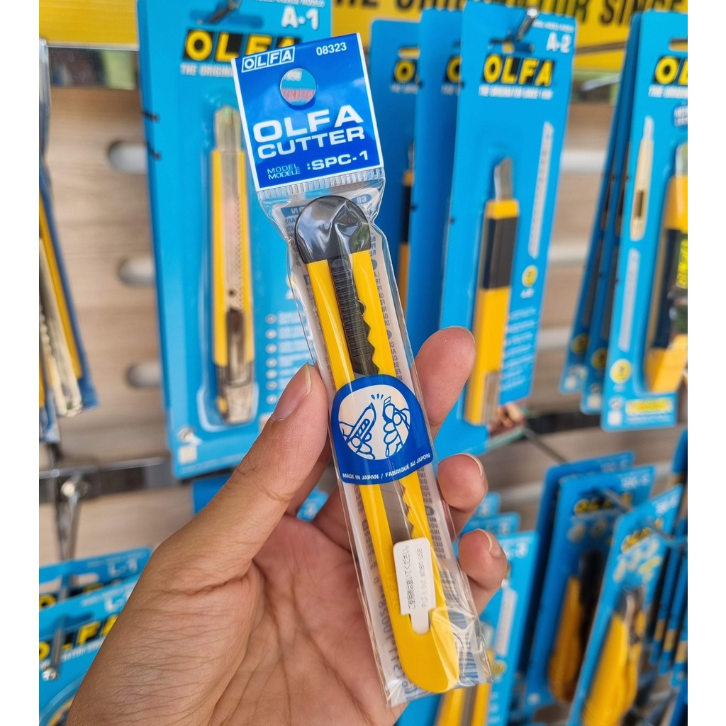 OLFA มีดคัตเตอร์ SPC-1 ขนาด 9 มม. ขนาดกะทัดรัด พกพาสะดวก | Shopee Thailand