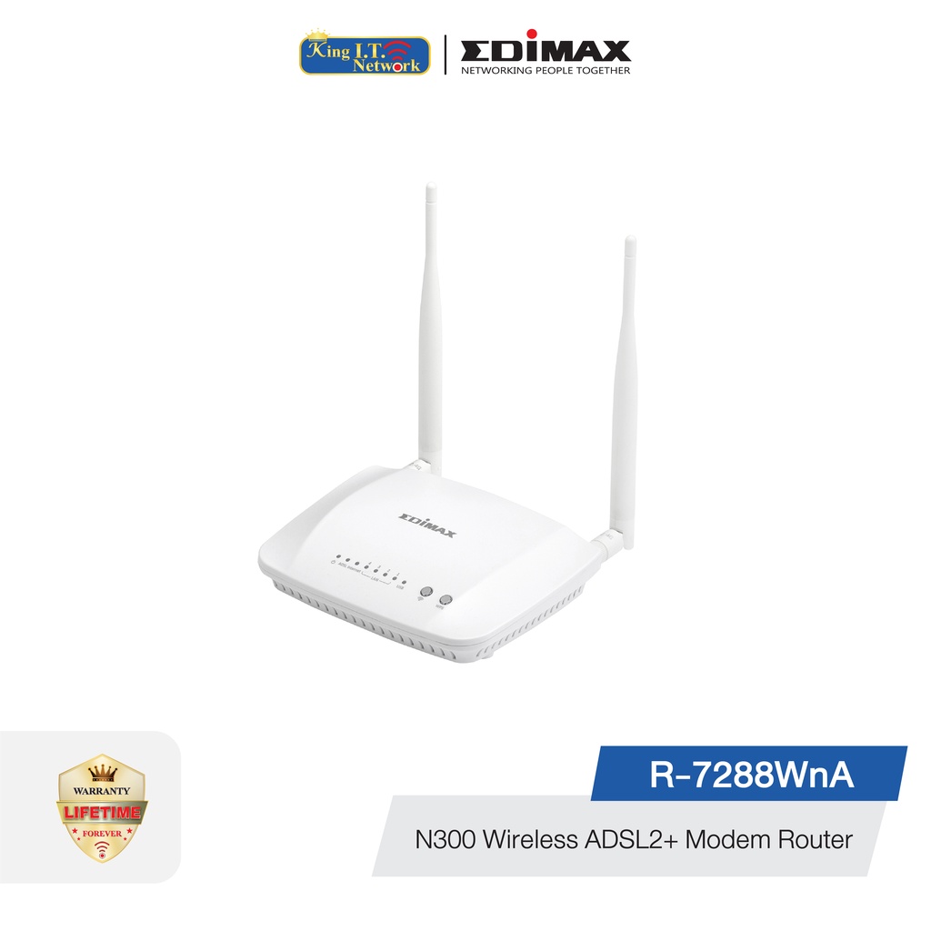 EDIMAX (AR-7288WNA) N300 Wireless ADSL Modem Router | Shopee Thailand