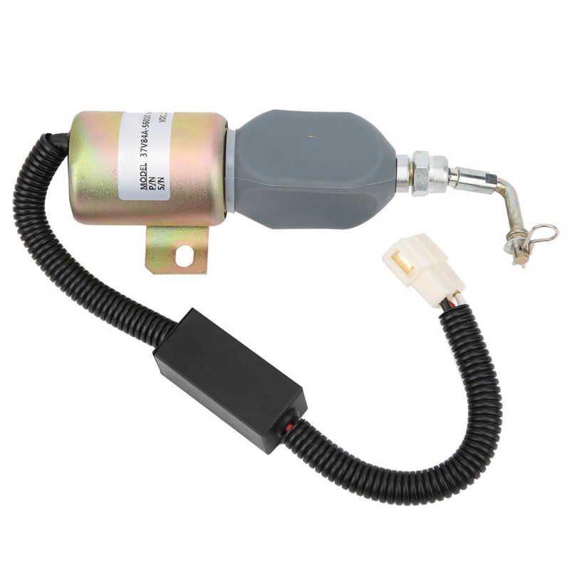 DC 12V Fuel Shut Off Solenoid Valve Engine Stop Electric Flameout ...