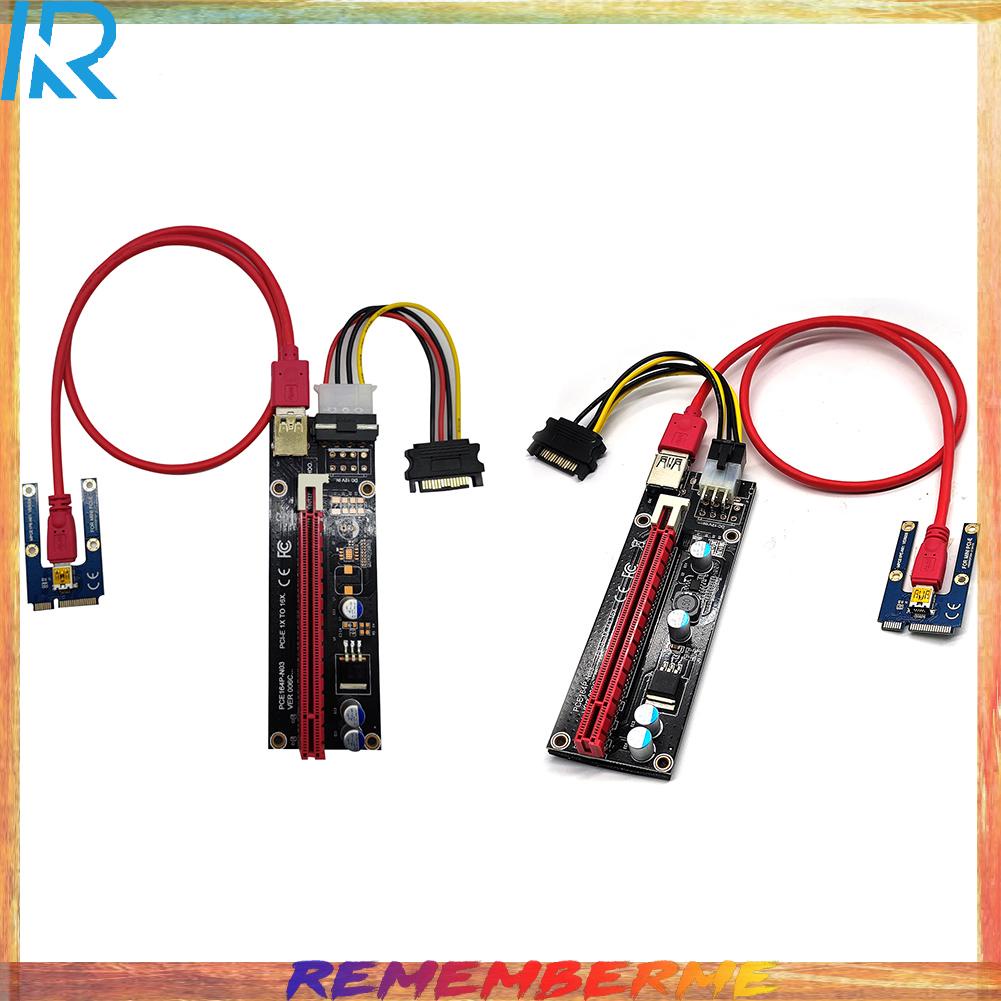 Usb 3.0 Mini Pcie Riser Sata To 4/6 Pin 16X Pcie อะแดปเตอร์การ์ด ...