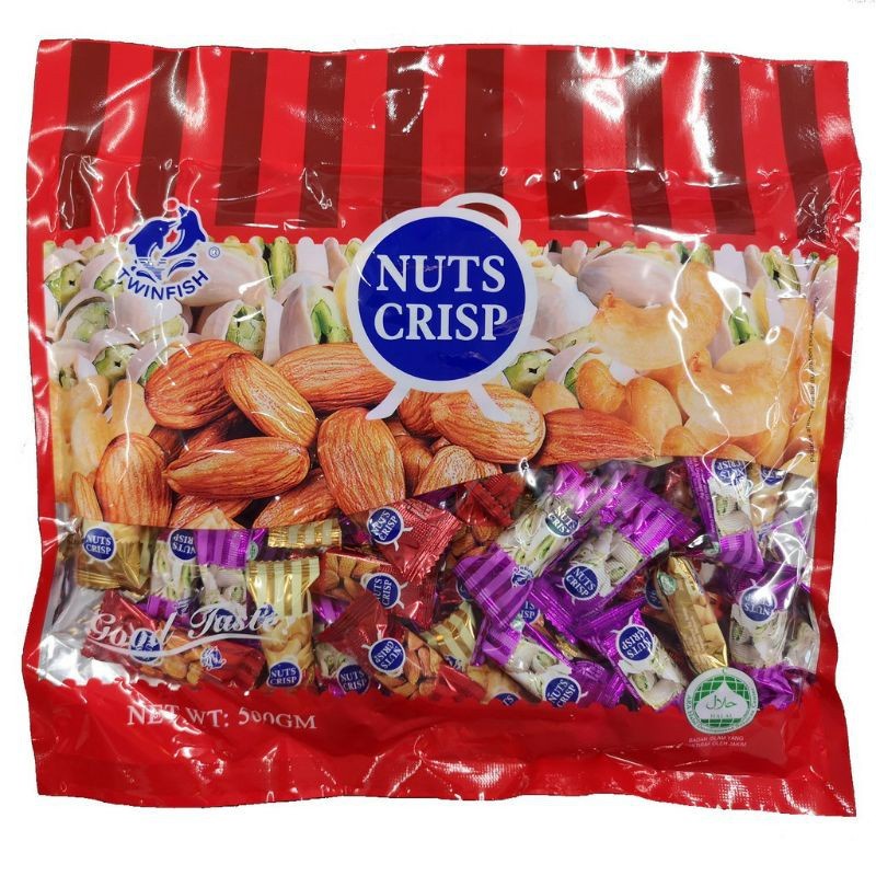 ขนมตุ๊บตั๊บ ขนมถั่วอัดแท่ง Twinfish ขนาด 500 กรัม Nuts Crisp Candies ...