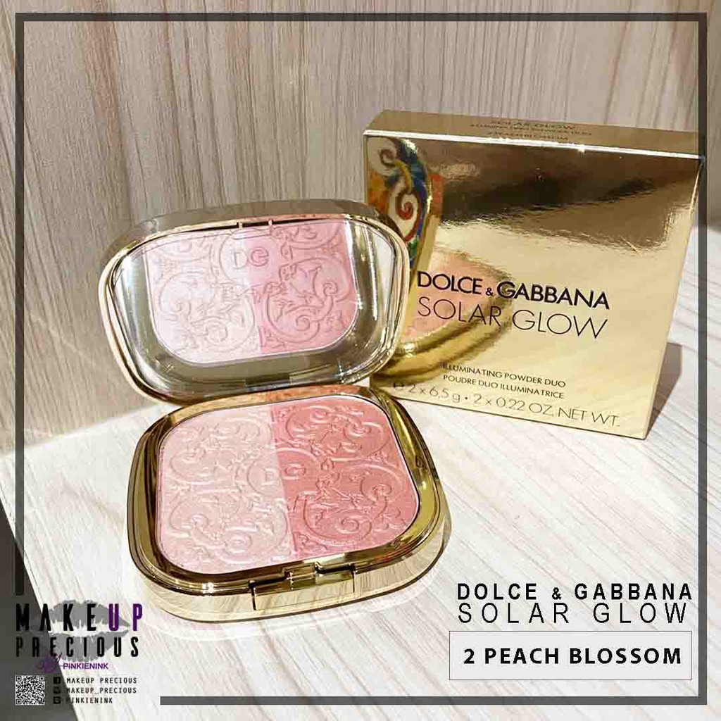 บลัชออนไฮไลท์ Dolce & Gabbana Solar Glow Illuminating Powder Duo เบอร์ ...