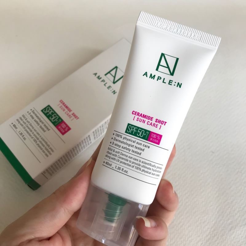 Ample:N Ceramide shot Sun care SPF50 PA++++ 40ml | Shopee Thailand