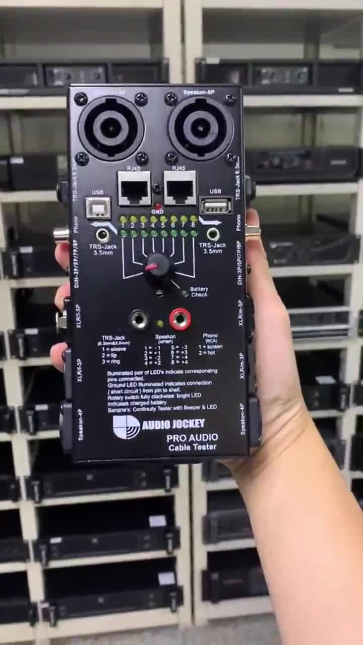 Aj Pro Audio Cable Tester เครื่องเช็คสาย เครื่องเช็ค สายสัญญาณ A&J ...