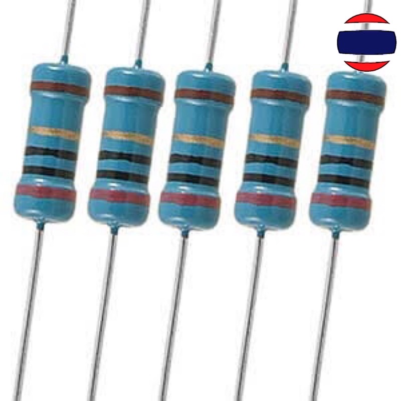 10pcs 1W 1% Metal Film Resistor ตัวต้านทาน ฟิลม์โลหะ 110K - 2.2M ohm 1 ...