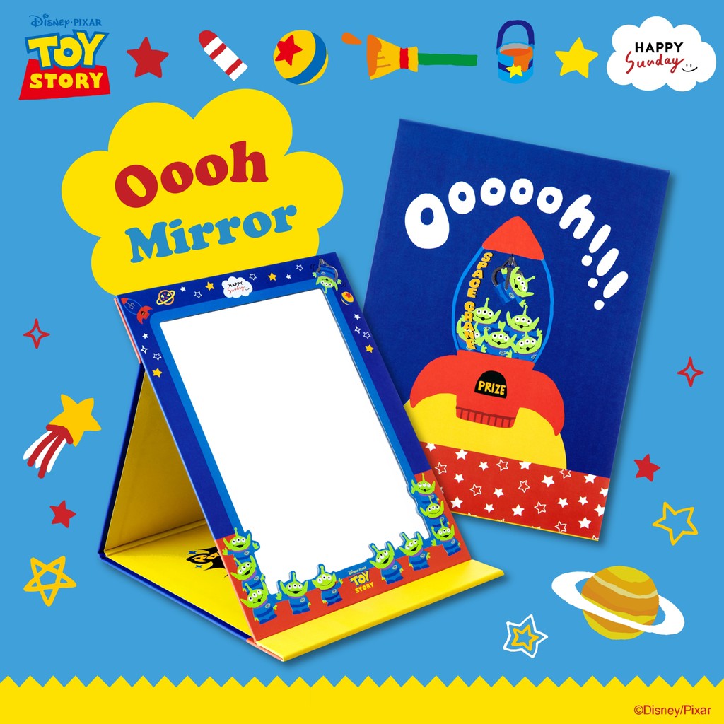 Happy Sunday Oooh Mirror กระจกพับพกพา TOY STORY collection | Shopee ...