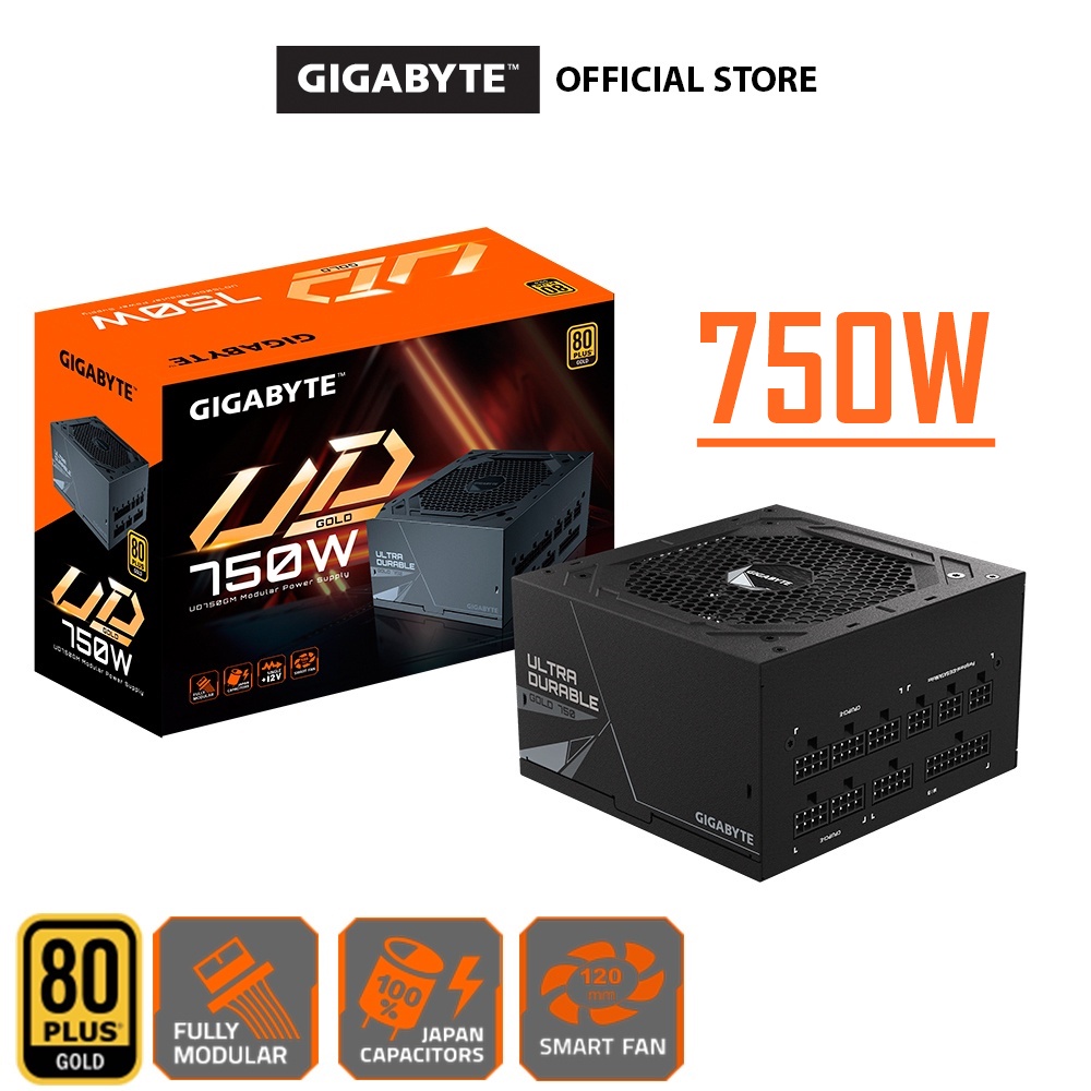 POWER SUPPLY (อุปกรณ์จ่ายไฟ) GIGABYTE UD750GM 750W UD850GM 850W (80 ...