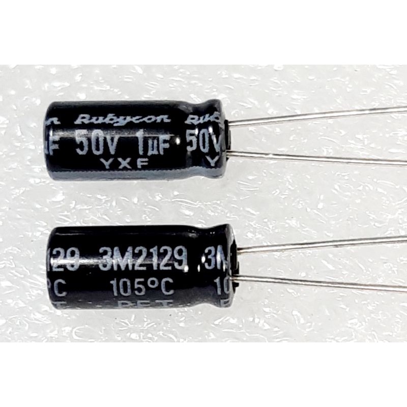 Rubycon YXF 1uf 50v (ราคา10ตัว) capacitor ตัวเก็บประจุ คาปาซิเตอร์ ...