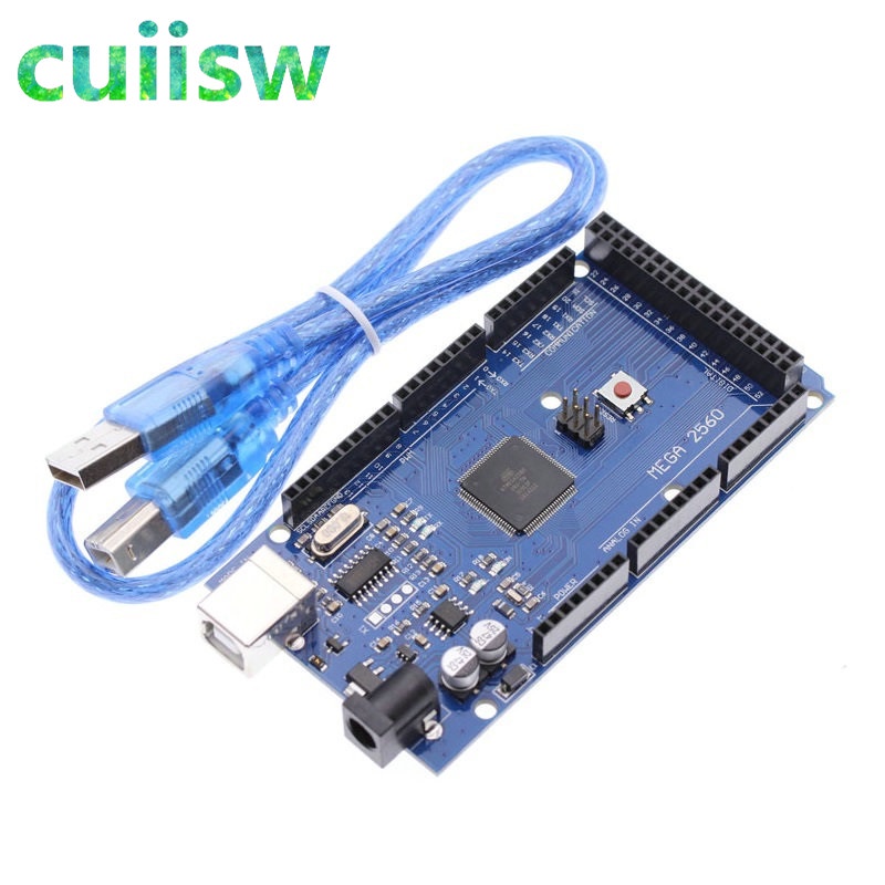 Cuiisw Mega 2560 R3 Mega2560 REV3 ATmega2560-16AU Board USB Cable compatible for arduino ...