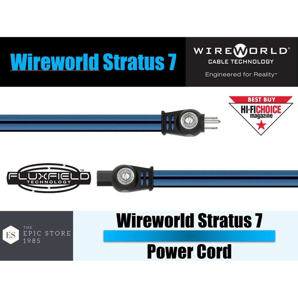 Wireworld Stratus 7 สายไฟ Power Cord รุ่น Stratus 7 (สินค้ามือหนึ่ง ...