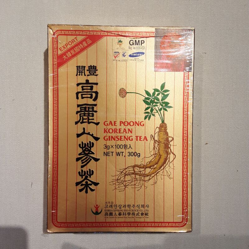 เครื่องดื่มโสมเกาหลี เกปุง GAE POONG KOREAN GINSENG TEA นำเข้าจากเกาหลี ...
