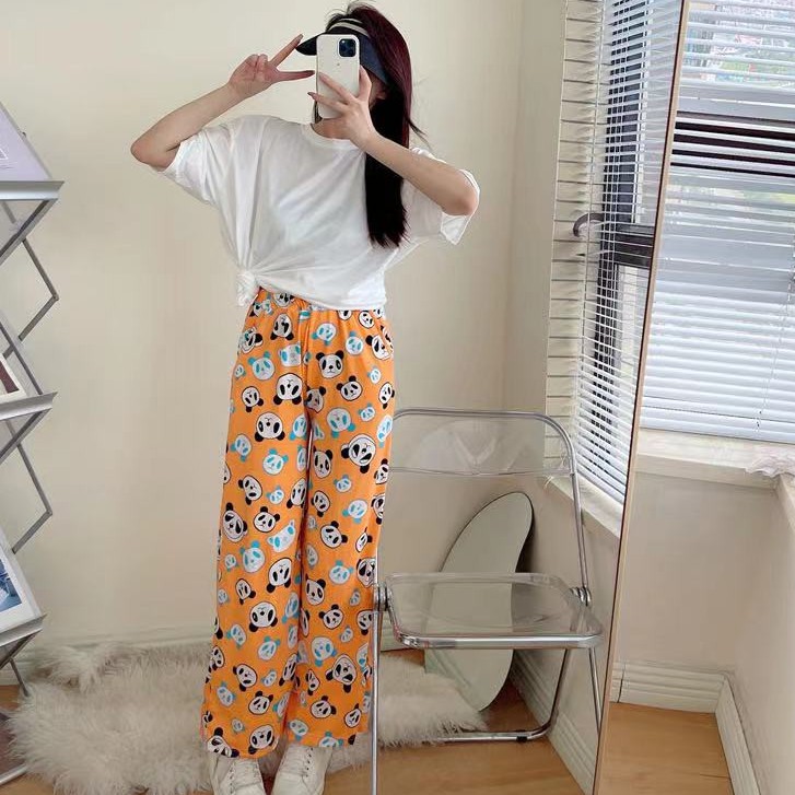 Miki-Shop*พร้อมส่งกางเกงขายาว แฟชั่นผู้หญิงผ้านิ่มมากใส่สบายสุดๆCS-ku ...