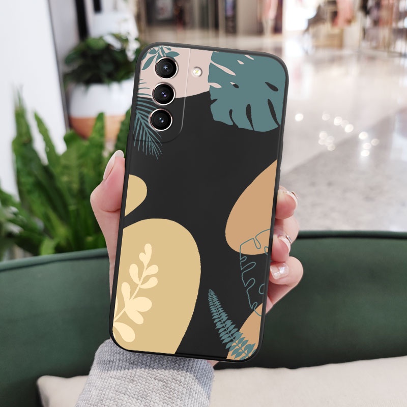 เคสโทรศัพท์มือถือ ลายใบไม้ ใส่สบาย สําหรับ Samsung Galaxy S21 FE Ultra ...