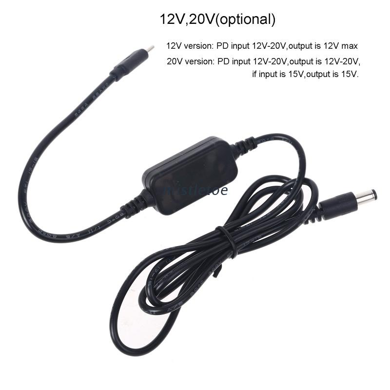 MIS 36W USB C PD Type C to 12V 20V 5.5x2.5mm Conveter Adapter Cable ...