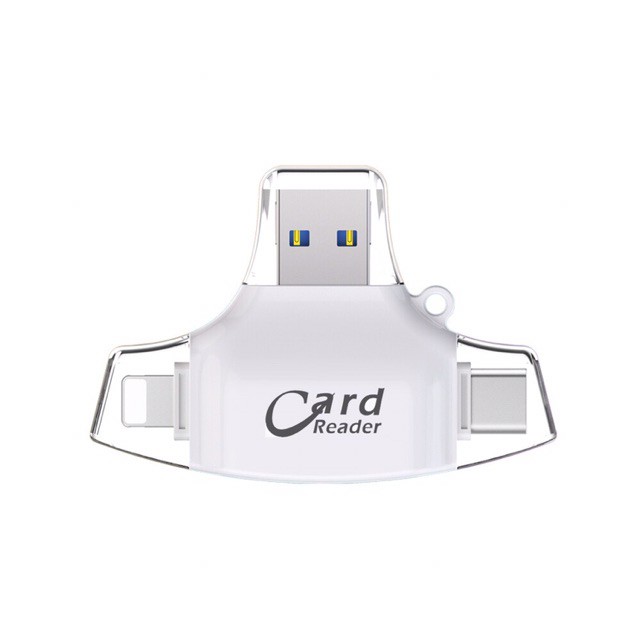 iDragon 4 In 1 การ์ดรีดเดอร์ไอโฟน Card Reader รองรับ SD Card และ Micro ...