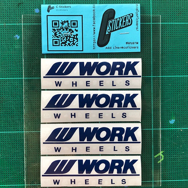31.WORK WHEELS สติ๊กเกอร์ติดล้อแมค 1 ชุด 4 ชิ้น | Shopee Thailand