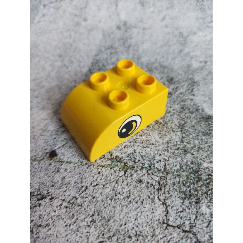 lego duplo eye yellow เลโก้ ดูโป้ บล็อกสี่เหลี่ยม ลูกตา ปาก สีเหลือง ...