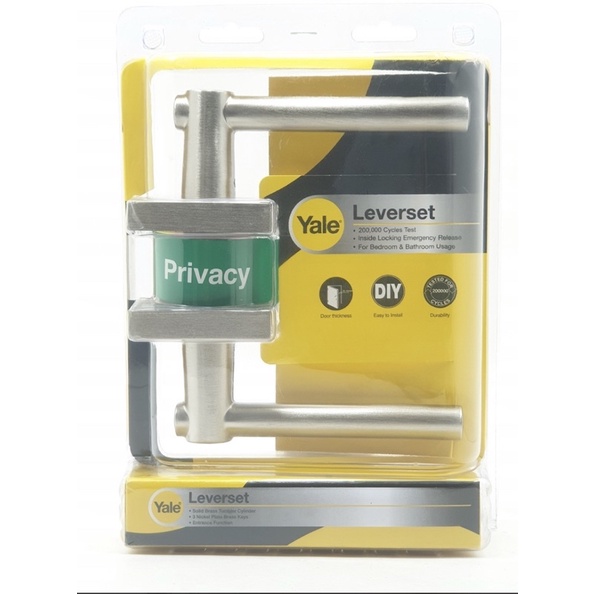 YALE กุญแจมือจับก้านโยกสแตนเลส รุ่นพรีเมี่ยม (สามารถใส่แทนลูกบิดได้ ...