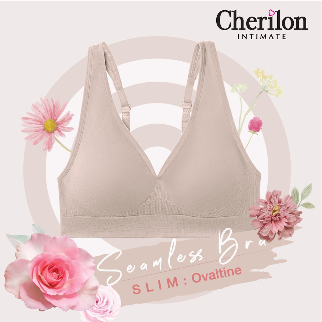 Cherilon Slim Bra ชุดชั้นใน เชอรีล่อน ไร้โครง ดีไซน์สวย ฟังก์ชั่นครบ คอวีกว้างเพรียวยิ่งขึ้นเผย ...