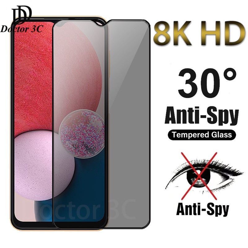 ฟิล์มกระจก เต็มจอ สำหรับ กันมองกันเสือก 9H รุ่น Samsung Galaxy A16 A06 A06s A55 A54 A35 A34 A15 ...