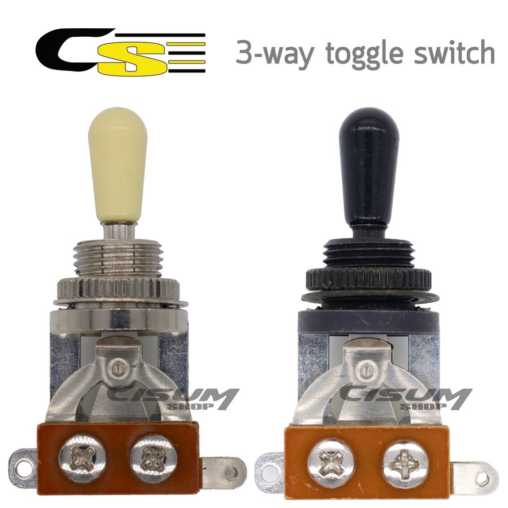 Paramount® TGS101 TGS102 สวิทช์ 3ทาง กีตาร์ทรง Les Paul สีครีม สีดำ (3 ...