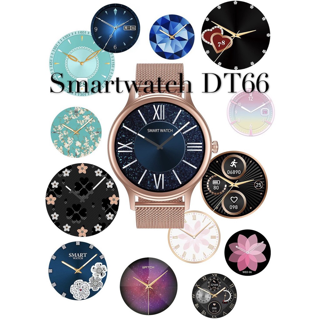 (พร้อมส่ง)ใหม่ล่าสุด Smart Watch DT66 นาฬิกาอัจฉริยะแจ้งเตือนสายเข้า ...