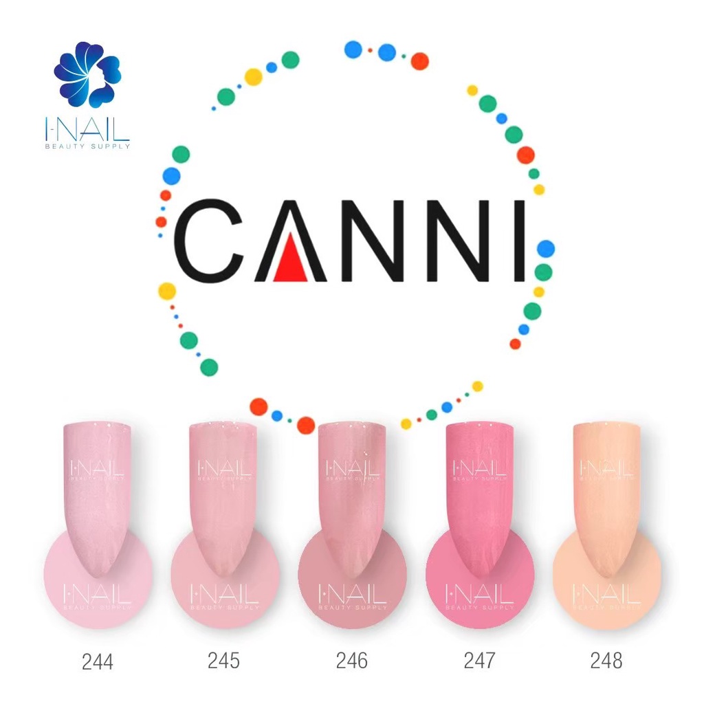 (รหัส 244-258)แคนนิ Canni สีเจลขนาด 7.3 มีอย.ทุกขวด | Shopee Thailand