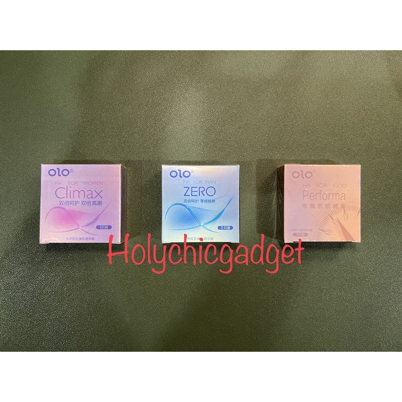 ♥️**พร้อมส่ง! ถุงยาง olo 0.01mm. 3ชิ้น/กล่อง **ไม่ระบุชื่อสินค้าหน้ากล่อง** | Shopee Thailand