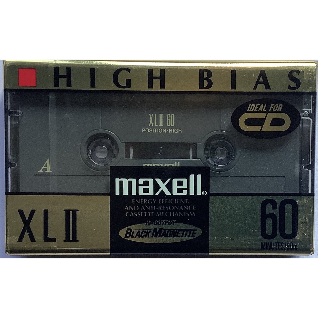 Blank Cassette Tape ซีล เทปคาสเซ็ตเปล่าวินเทจ Maxell XL II 60 นาที High Position Type II High ...
