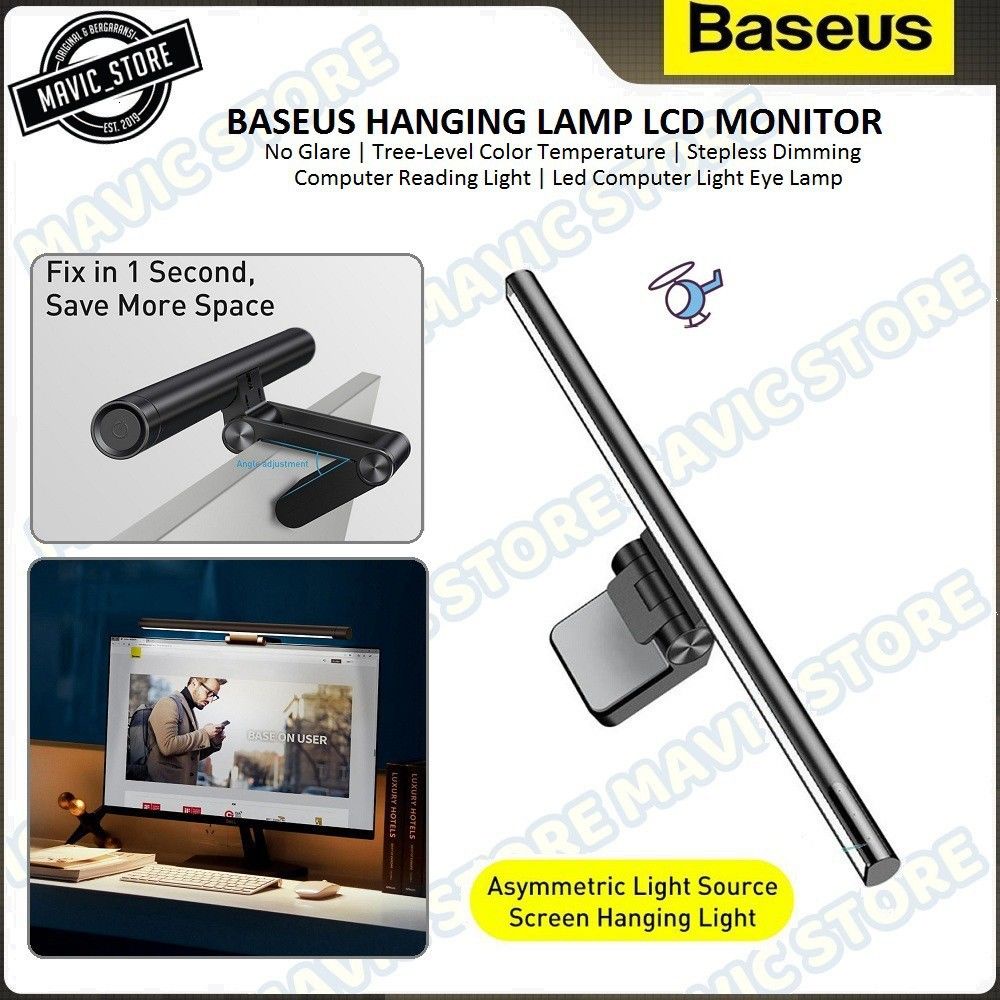 ข้อเสนอพิเศษBaseus i-Wok Screen Bar Hanging Light LCD Monitor Computer ...