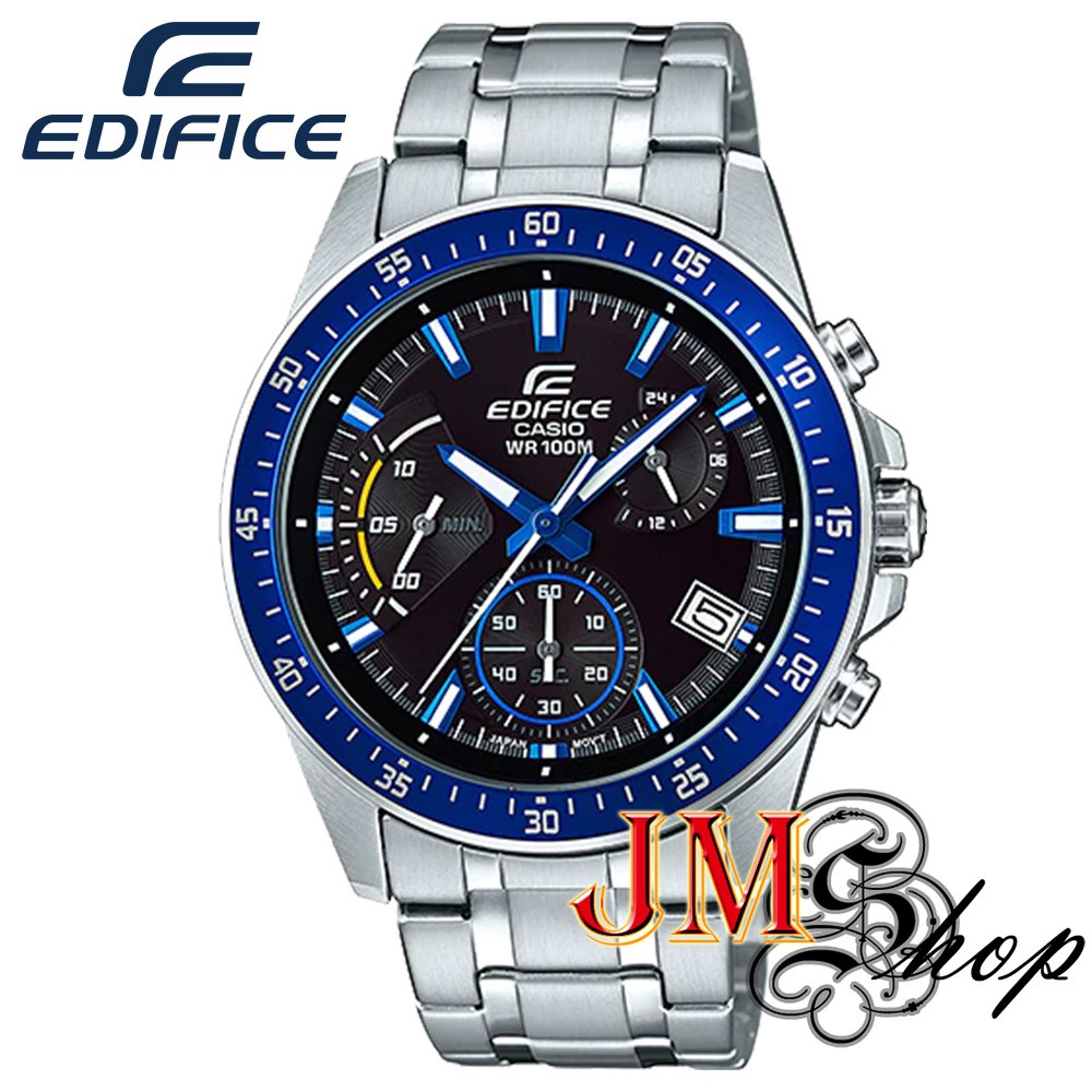 Casio Edifice multi-function chronograph นาฬิกาข้อมือผู้ชาย สแตนเลสแท้ รุ่น EFV-540D-1A2VUDF ...