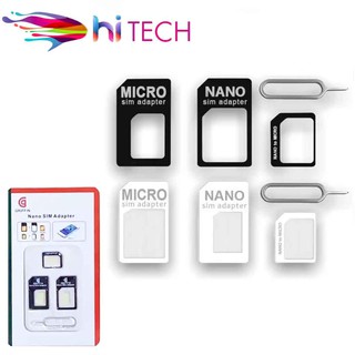 Nano Sim Adapter ชุดแปลงนาโนซิมการ์ด + เข็มจิ้มถาดซิม ถาดซิม นาโนซิม ...