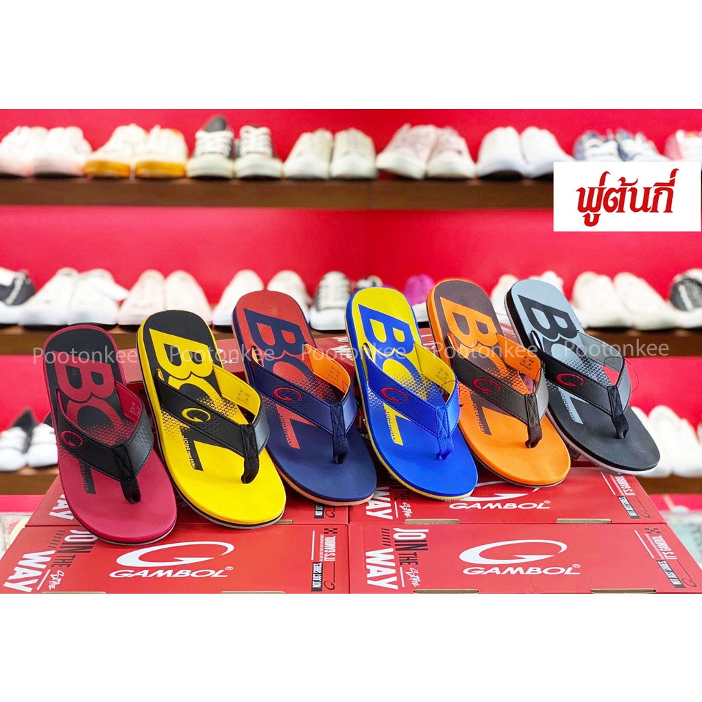 GAMBOL แกมโบล รองเท้าแตะหนีบชายหญิง รุ่น GW/GM 11402 Size 36-44 ของเเท้ ...