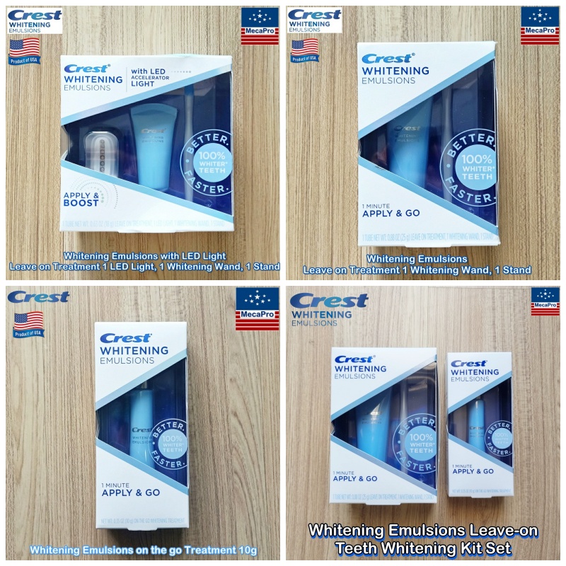 Crest® Whitening Emulsions Leave-on Teeth Whitening Kit เครส ไวท์เทน ...