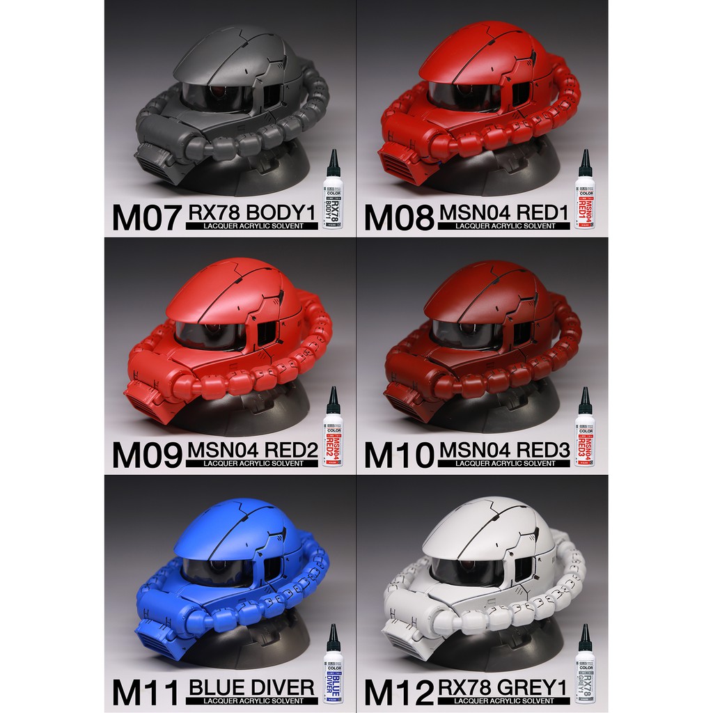 Raditz Studio MS Color Series m07-m12 gundam gunpla ซาคุ ทหารโมเดล กัน ...